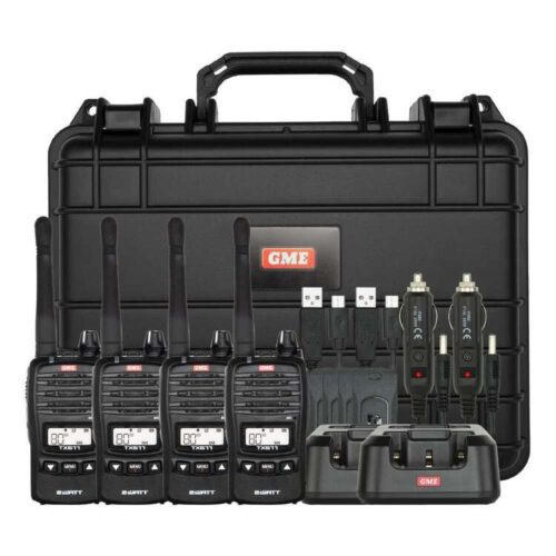 4 Pack - GME UHF Handheld Radios - Spencer Frost Films